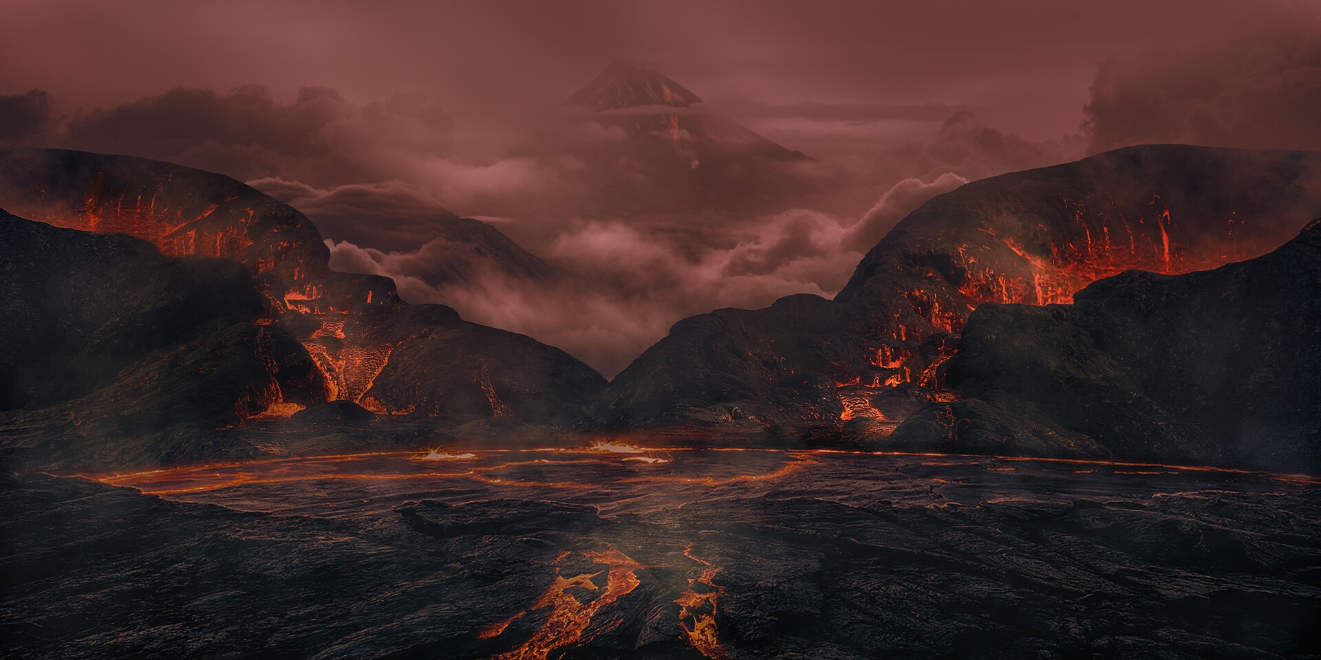 ArtStation - LavaLand | Cinematic Shot | 2D Matte Painting