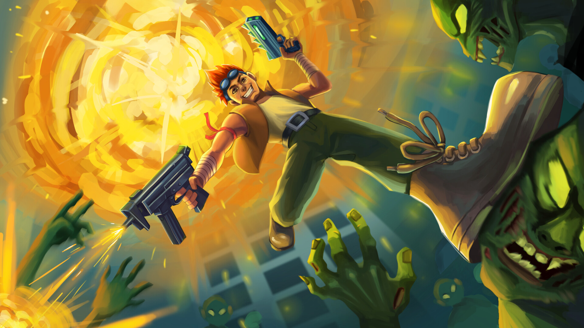 ArtStation - Loading screen art for Zombie Survivor