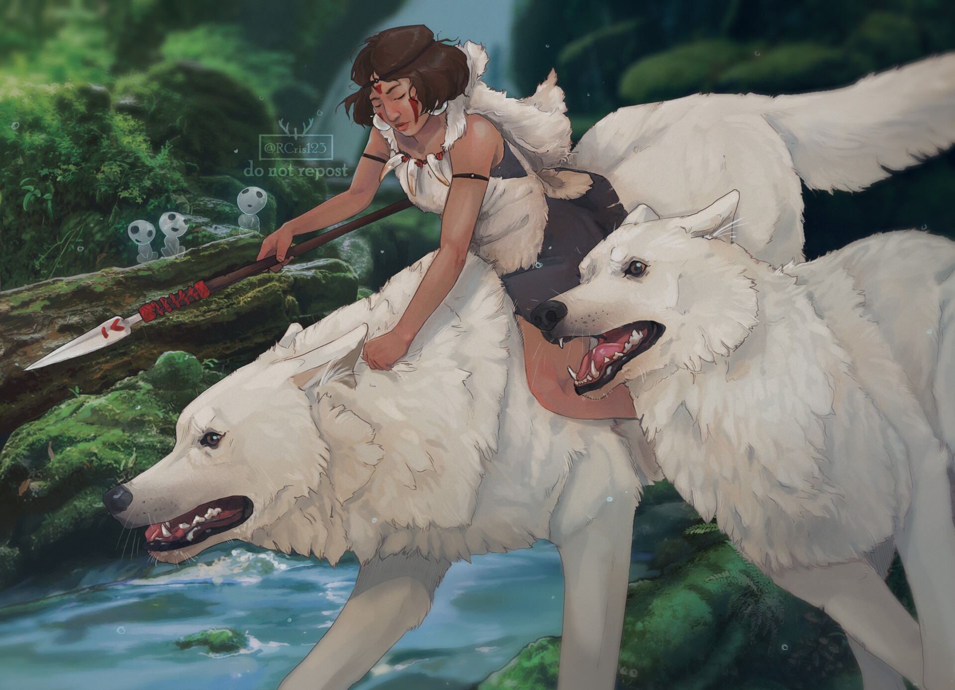 ArtStation - San and Wolves