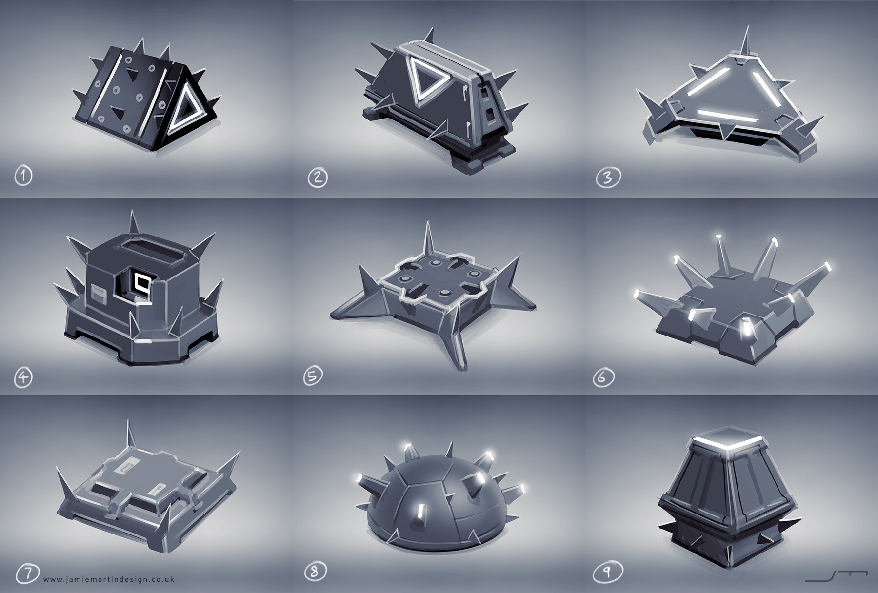 Jamie Martin - Scifi Energy Weapons, Grenade Launchers & Mines - gun ...