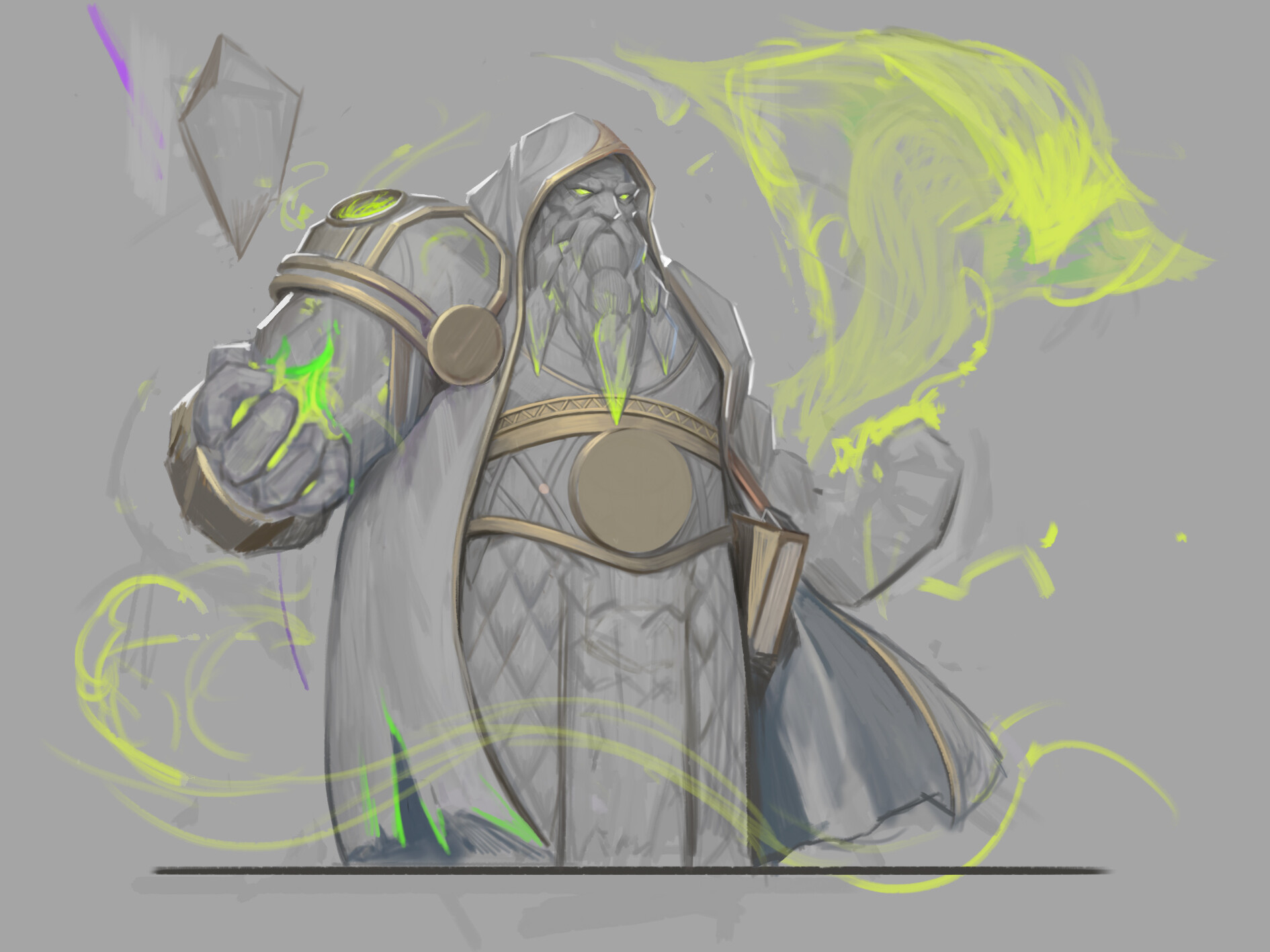 ArtStation - Dwarf Evil Power Mage draft