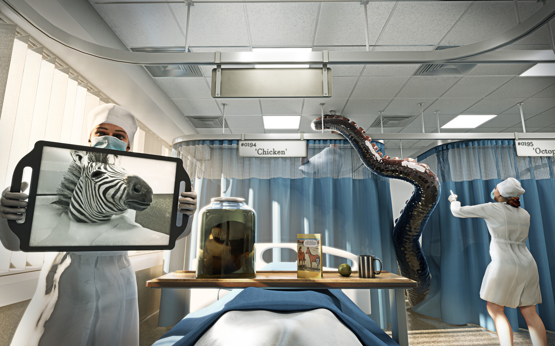 ArtStation - Why the long face? The procedure was a success!