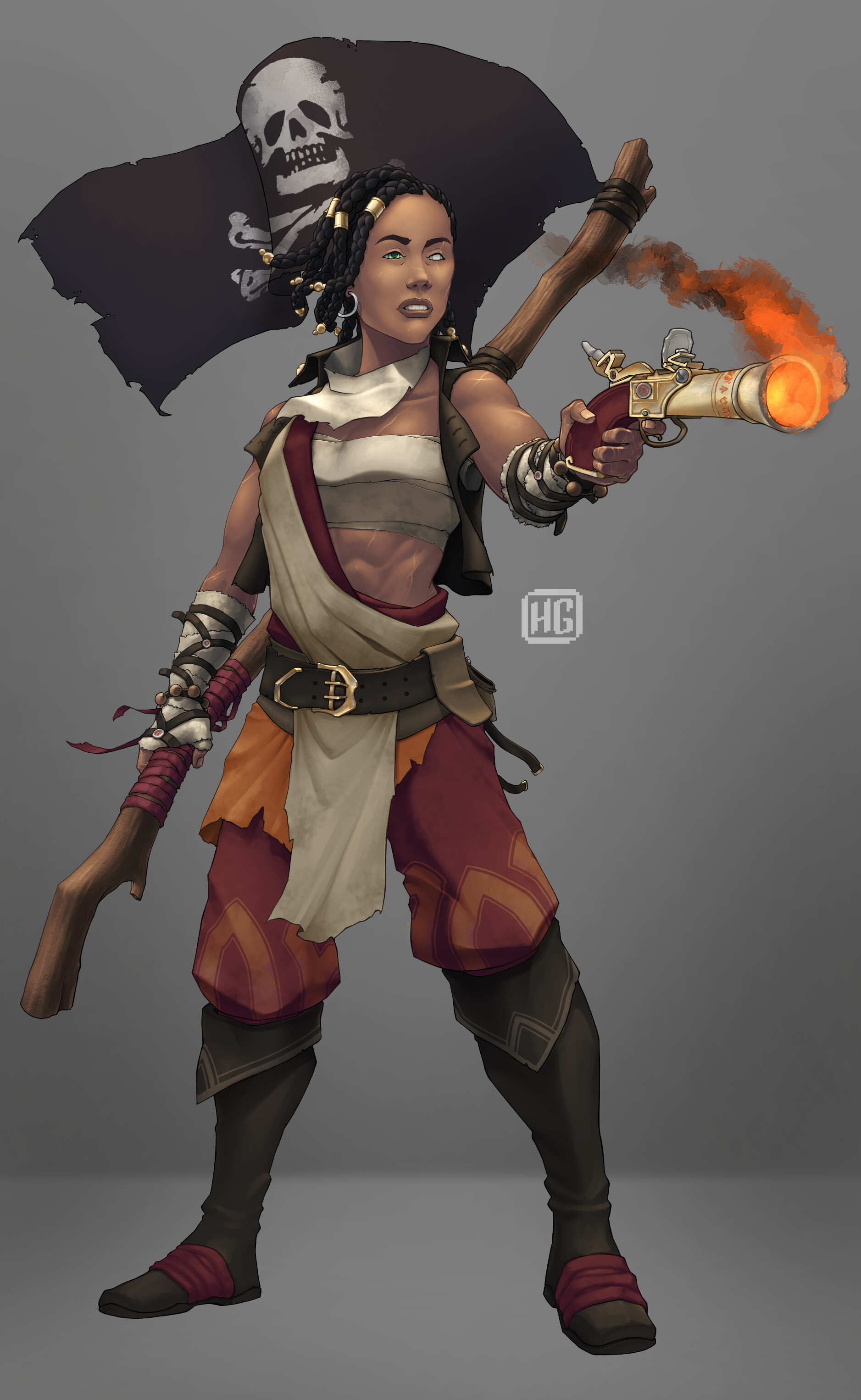 ArtStation - Josephine, the Quartermaster - Way of the Mercy Monk