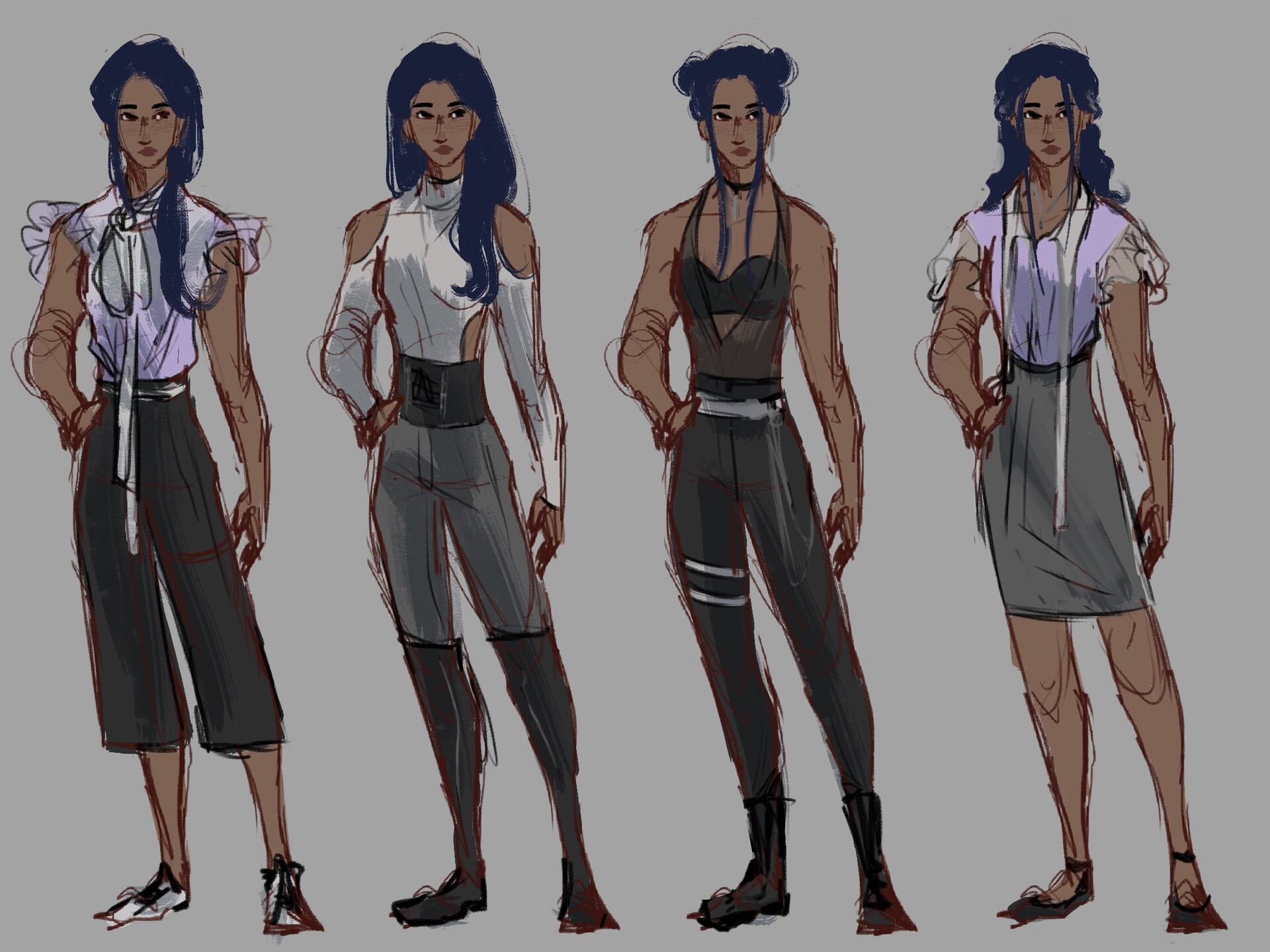 Kit Lee - Character design, FMP college work first year (07-09-10/05/2022)