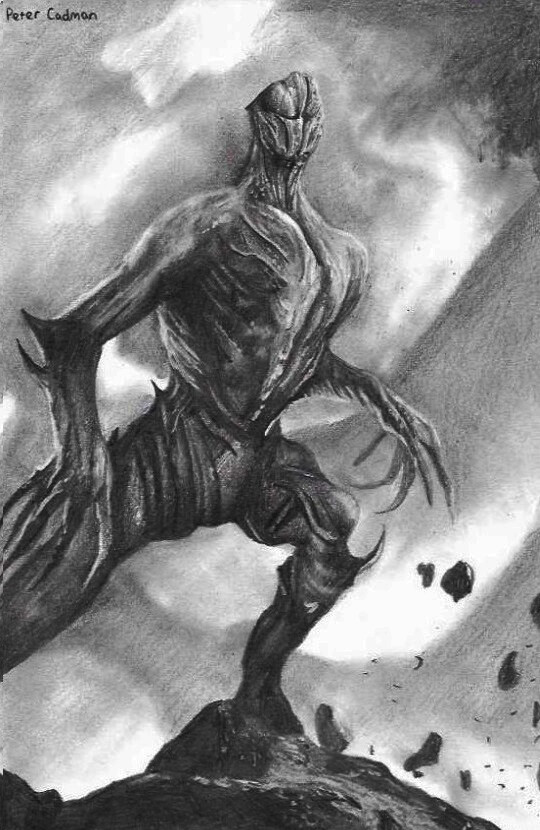 ArtStation - Detailed alien drawing/illustration1