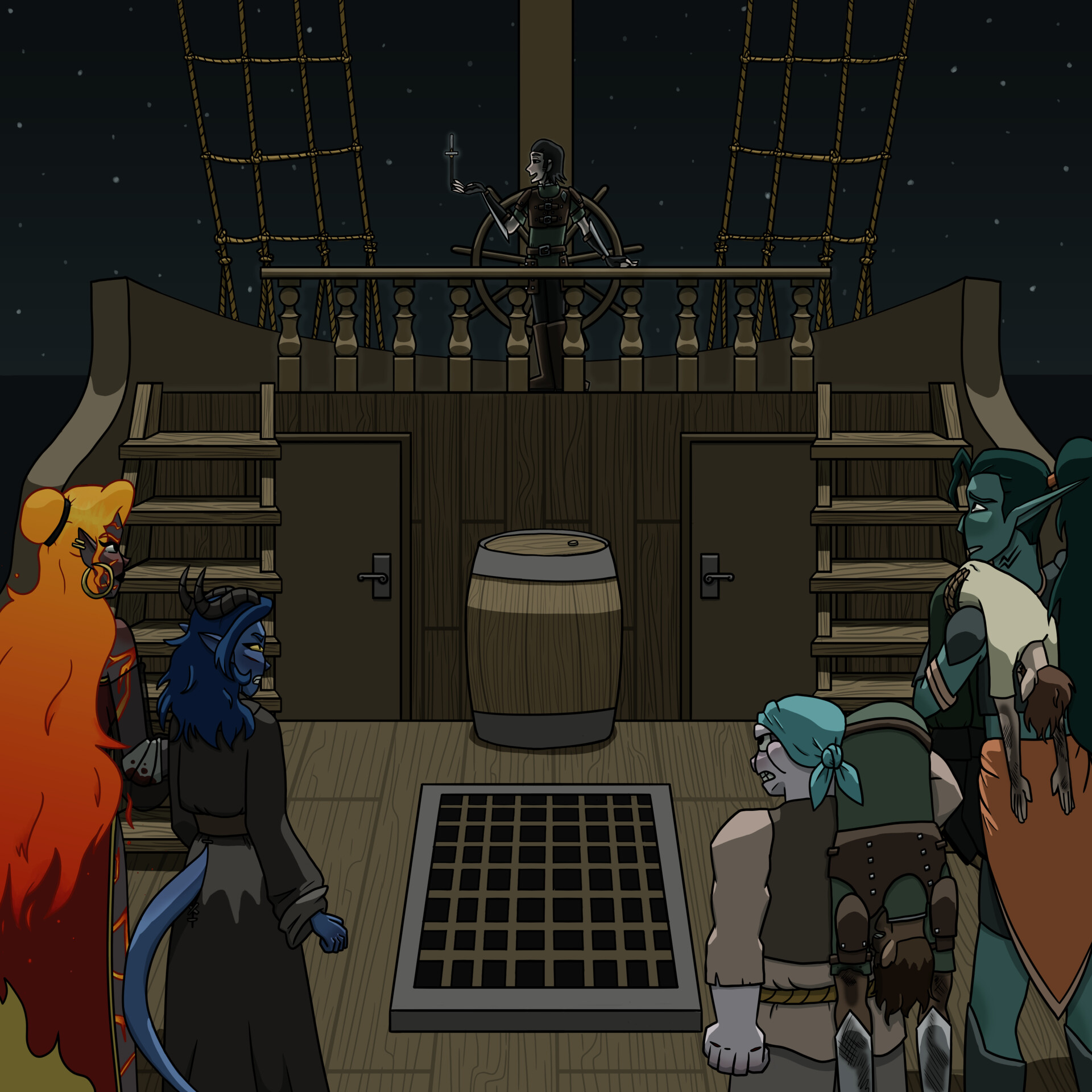 ArtStation - Fantasy Pirate Adventure Illustration