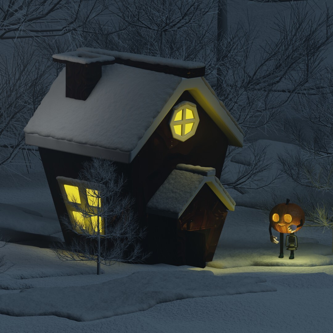 ArtStation - Snow hut