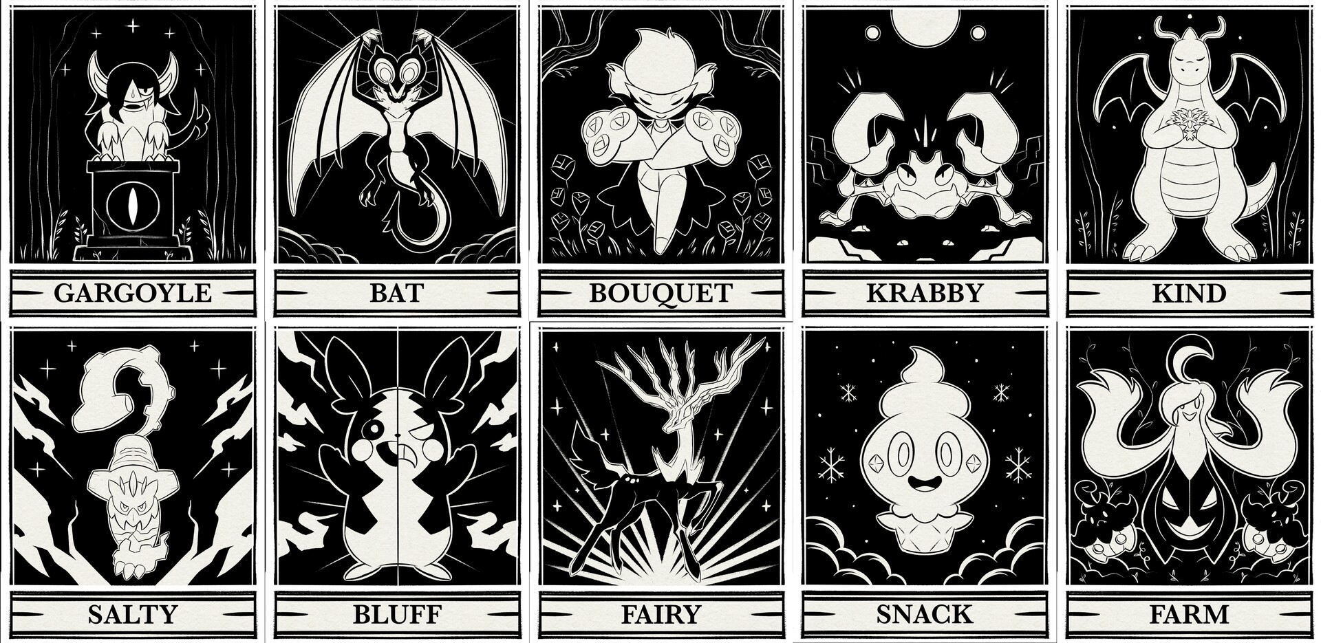 ArtStation - Pokémon inktober (2022)