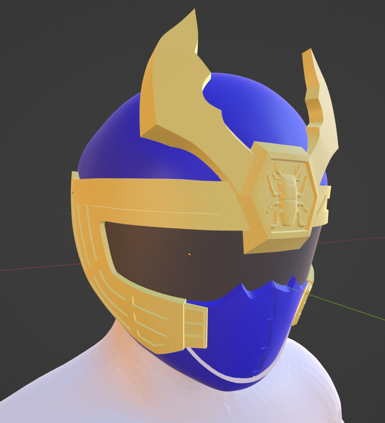 ArtStation - Ninja Storm Navy Prop helmet