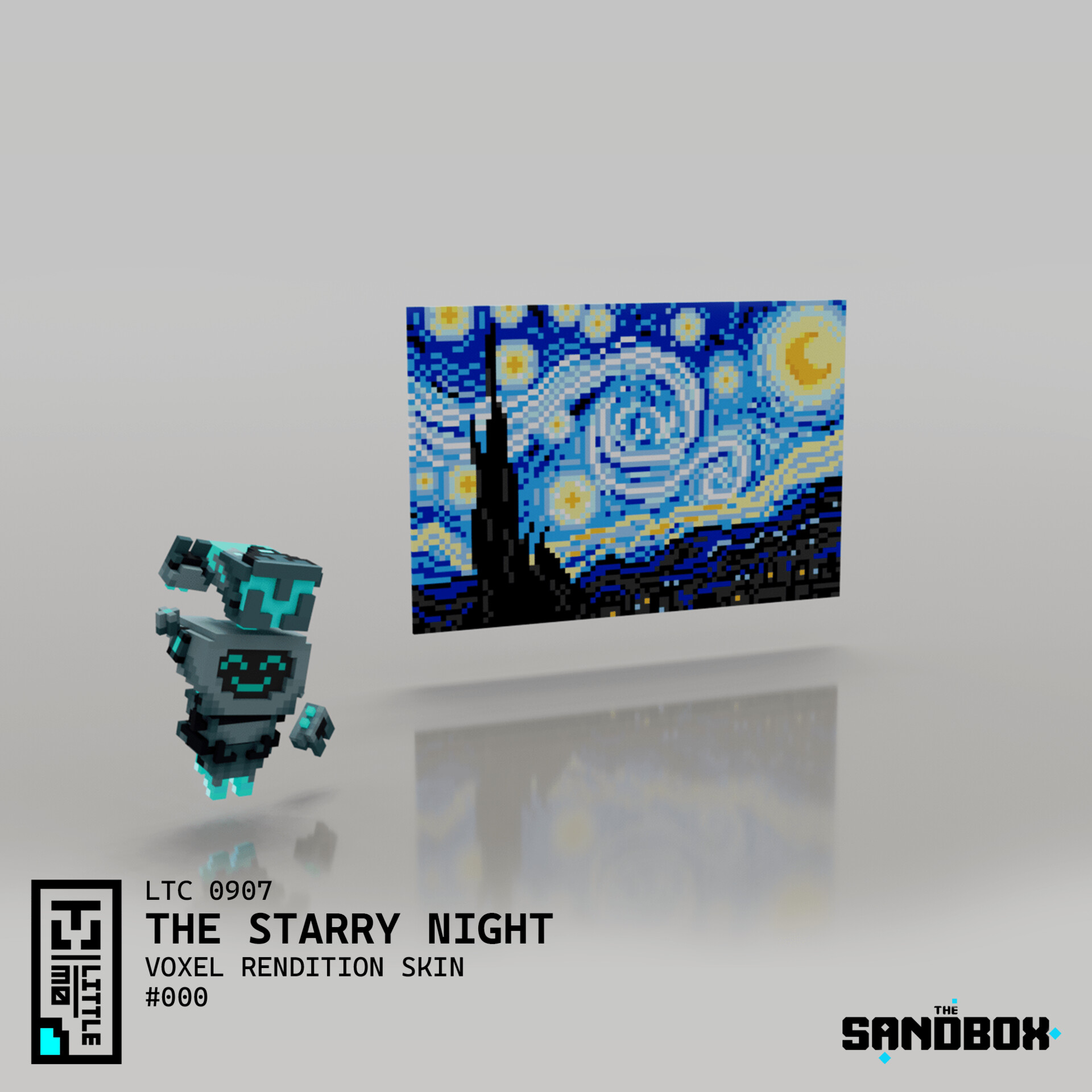 ArtStation - LTC 0907 - The Starry Night [ Voxel Rendition]