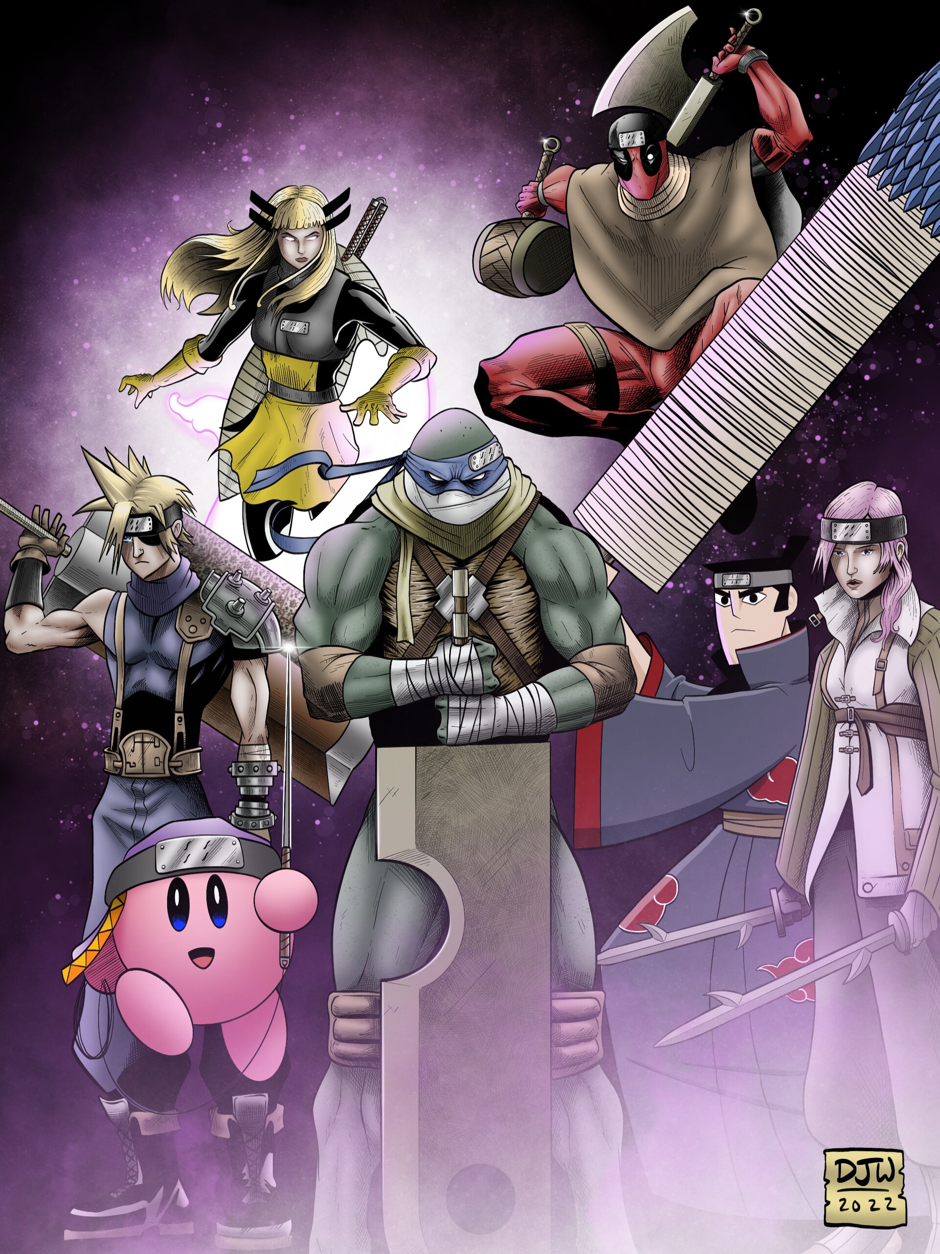 DJW Art - 7 Swordsmen Commision