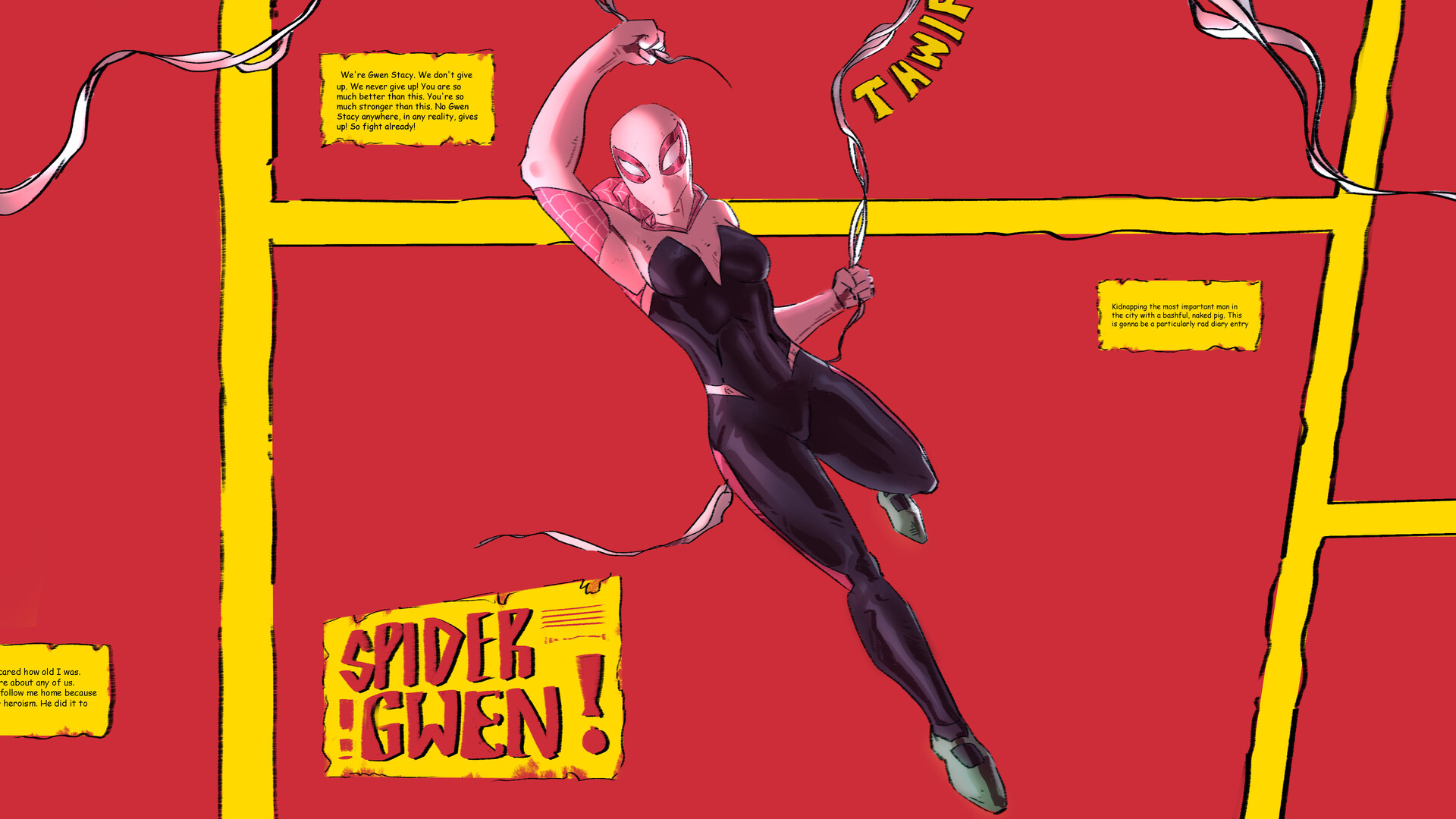 ArtStation - Spider Gwen Spider-Verse Illustation