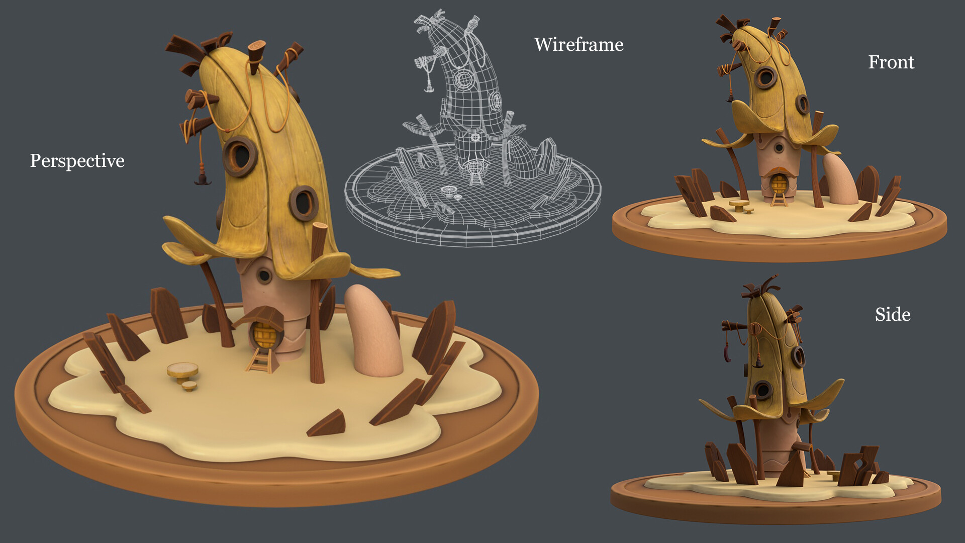 ArtStation - Banana House (Stylized)