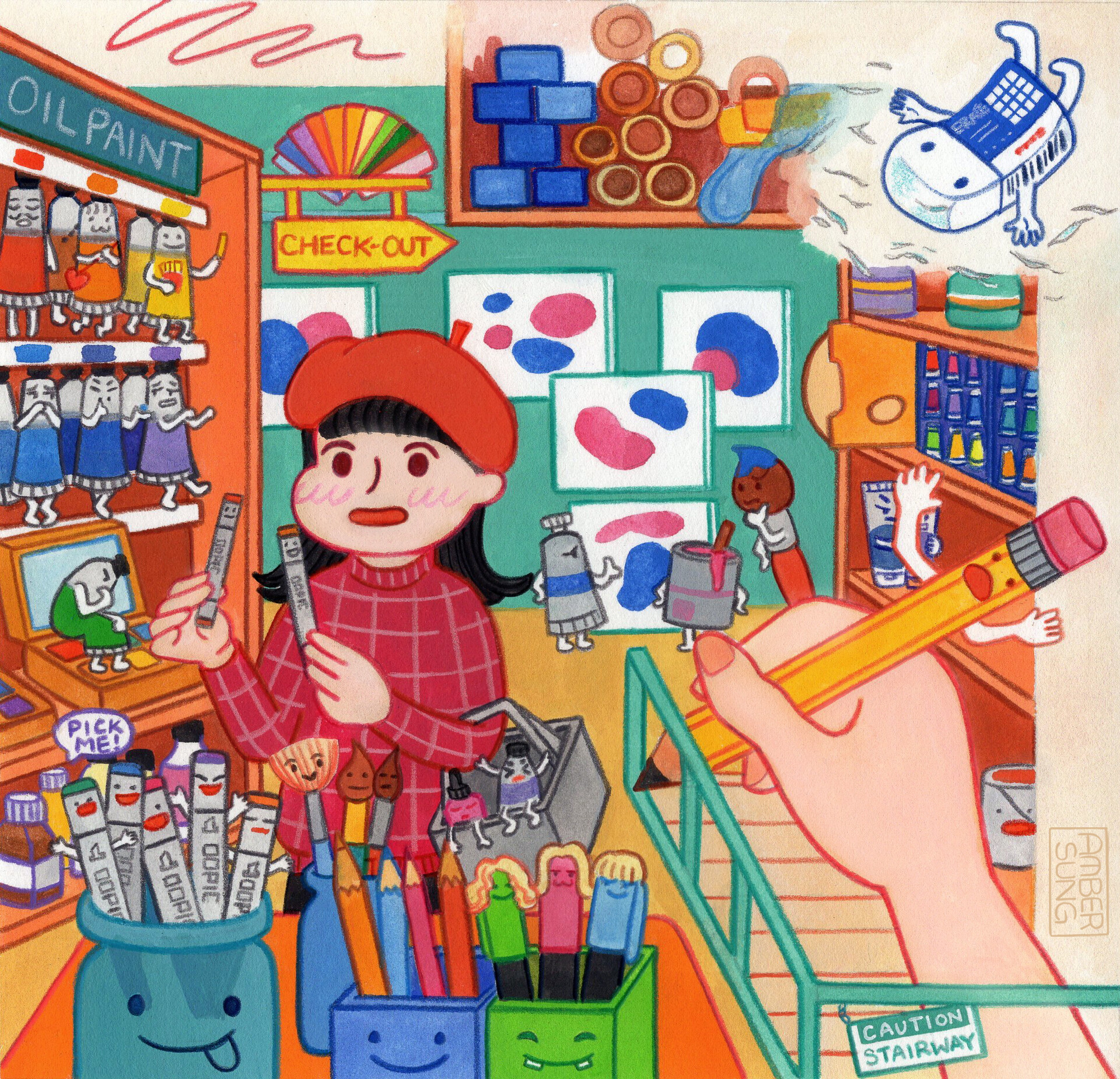 ArtStation - Indecisive moment- Art Supply Store