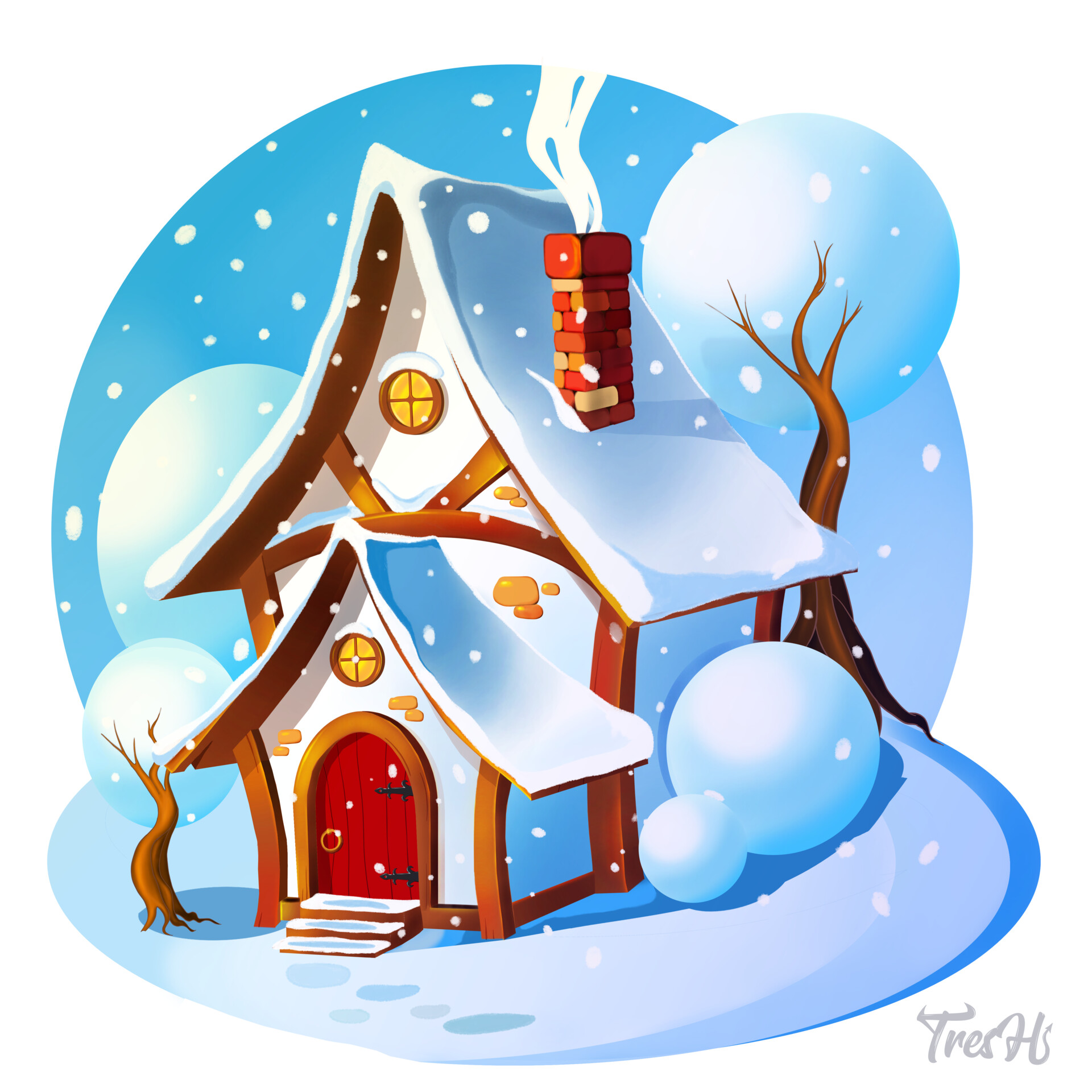 ArtStation - Snow house