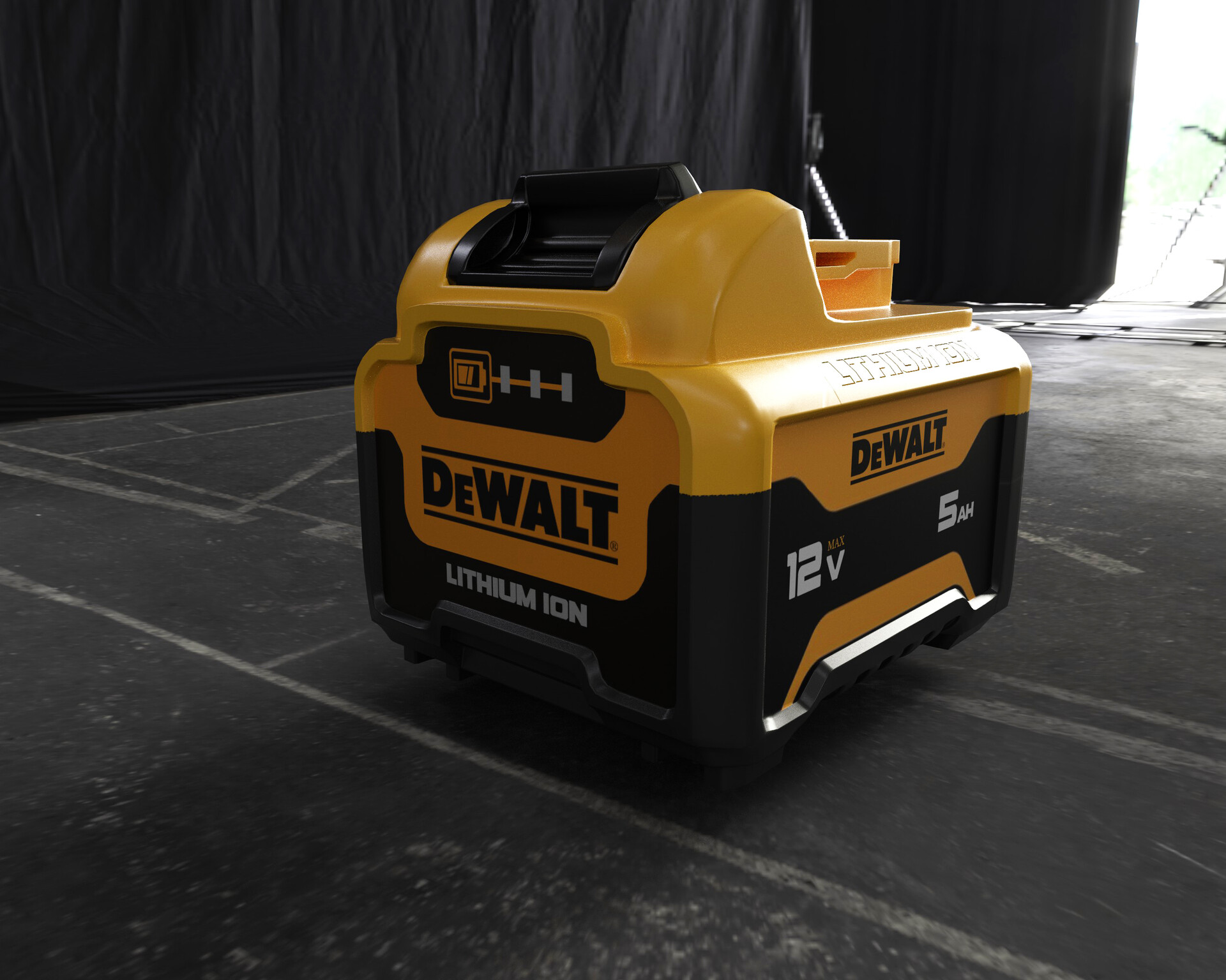 ArtStation - dewalt lithium battery 3d model