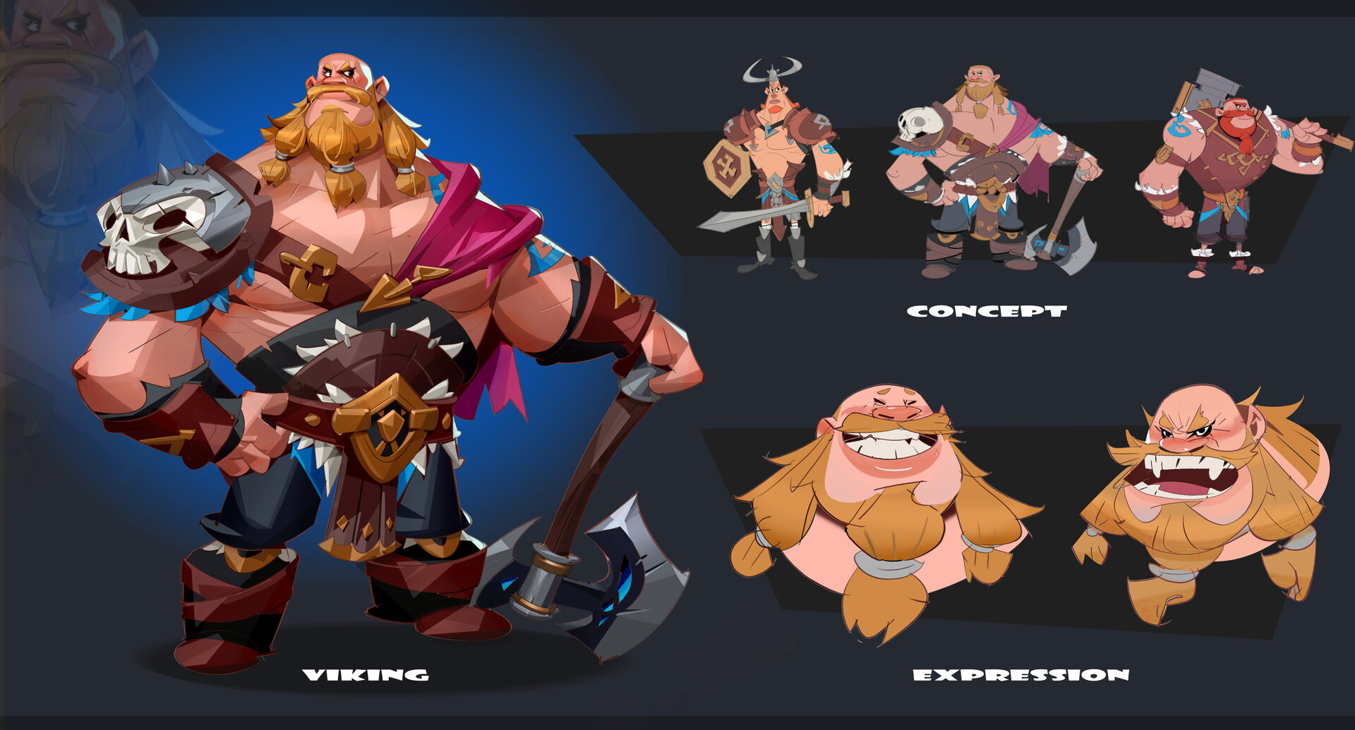 Wing fox - Designing a cartoon character from Scratch: The Viking