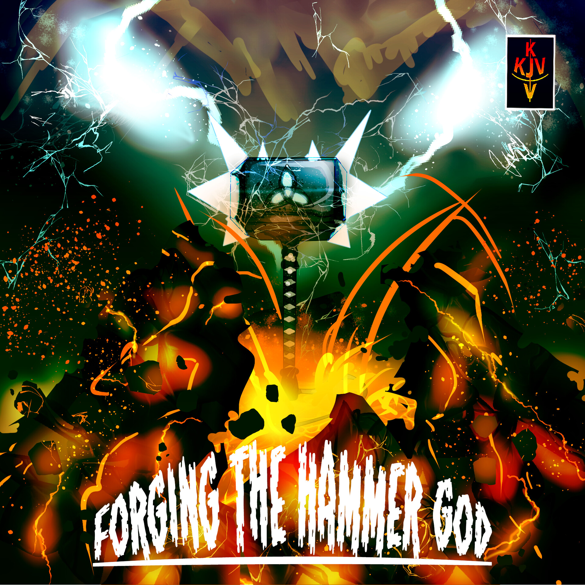 ArtStation - Forging the Hammer God Art