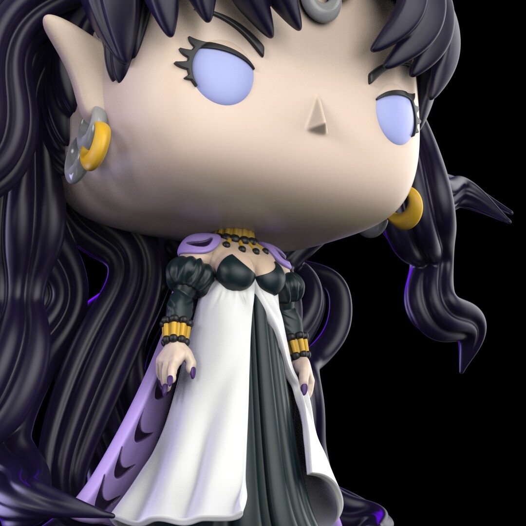 Lucian Bogdan - Saylor Moon Nehelenia Funko pop fanart