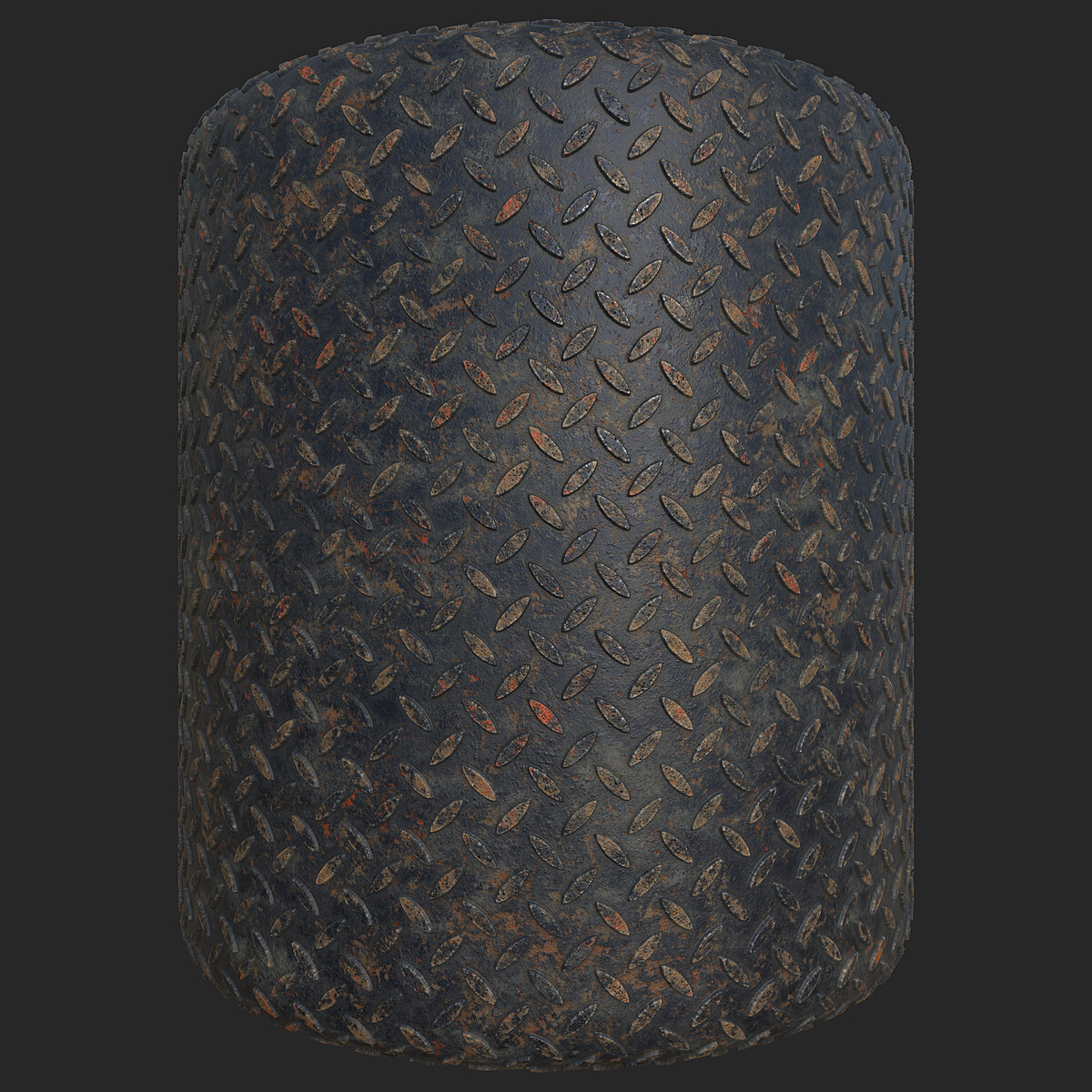 TextureCan - Rusted Tread Plate Metal Texture