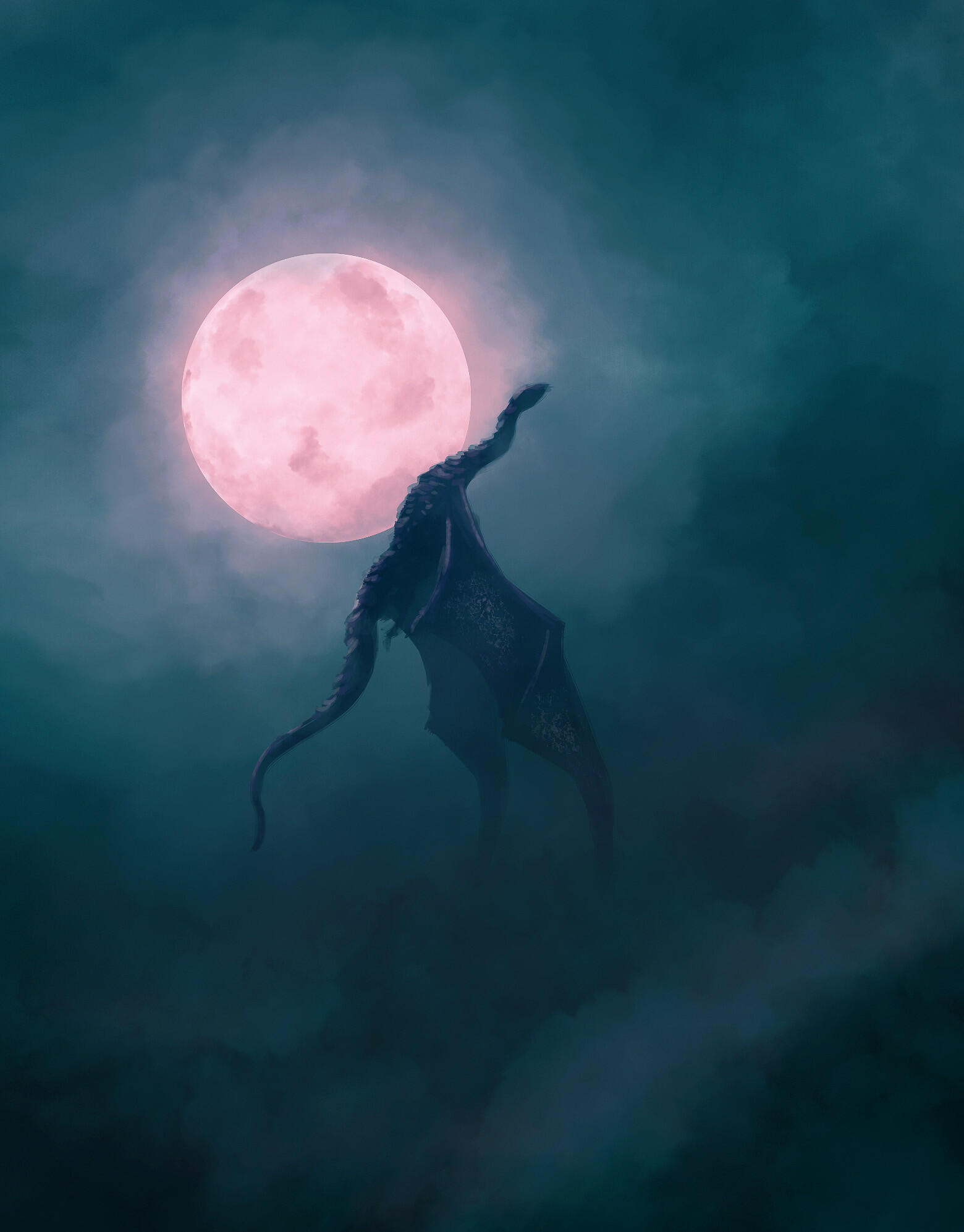ArtStation - Moon Dragon