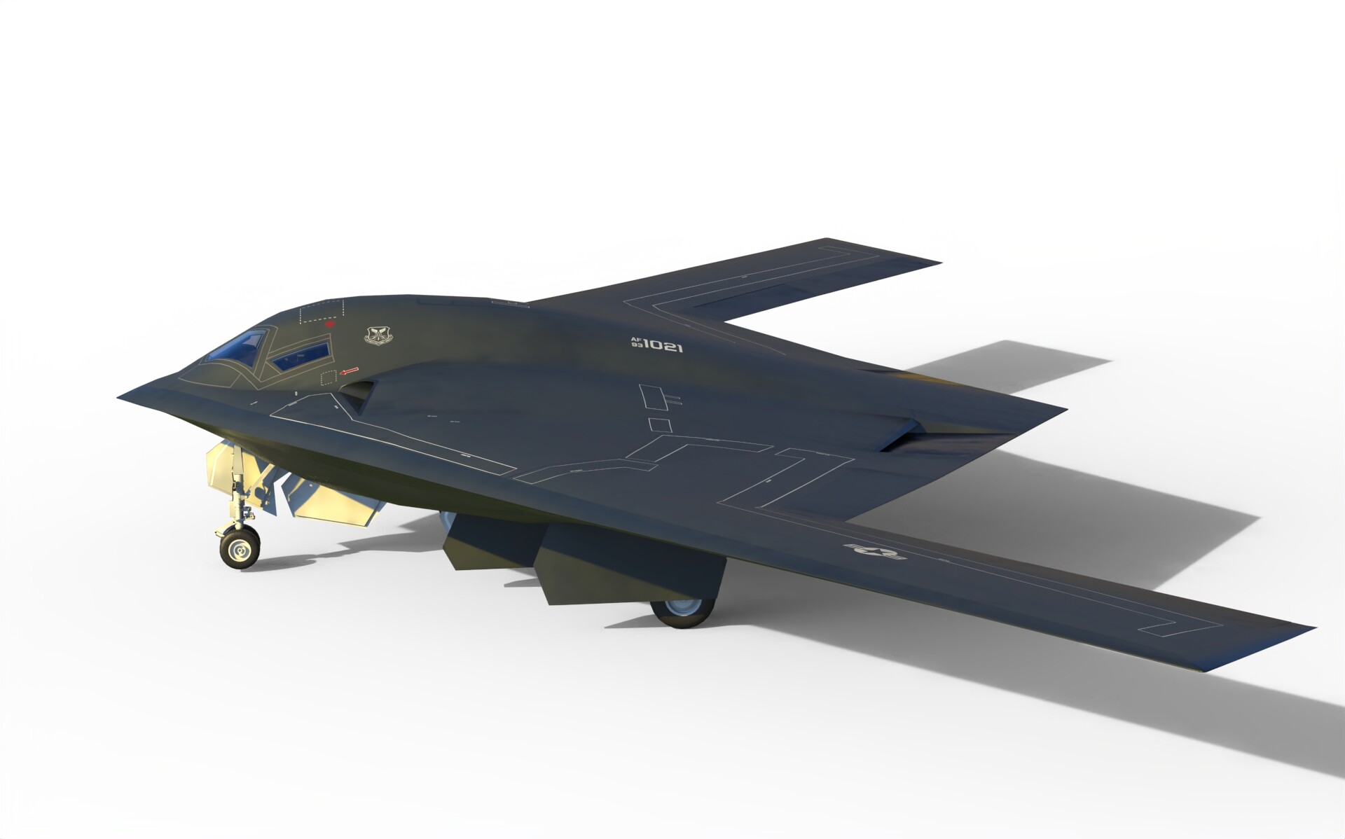 Tim Samedov - B-21 Raider bomber 3D model