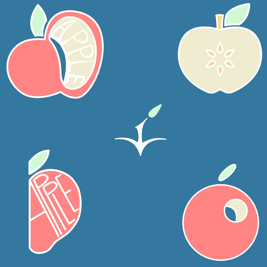ArtStation - Apple, the fruit, Logos