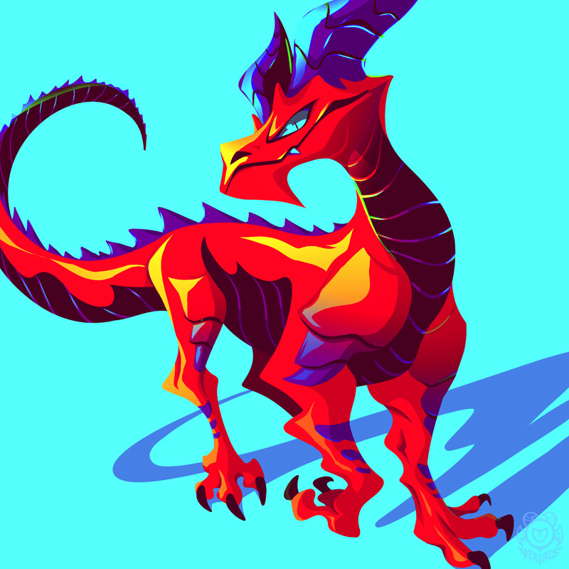 ArtStation - Red Drake