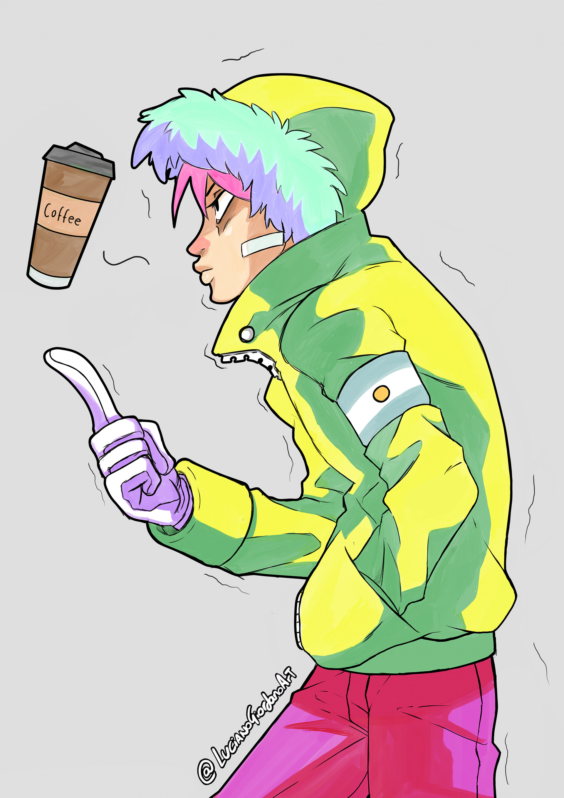 ArtStation - One Coffee Please - OC