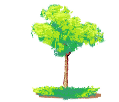 ArtStation - MS paint M&K tree