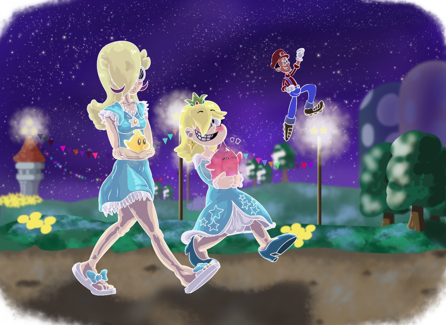 ArtStation - Super mario X loud house Part I.