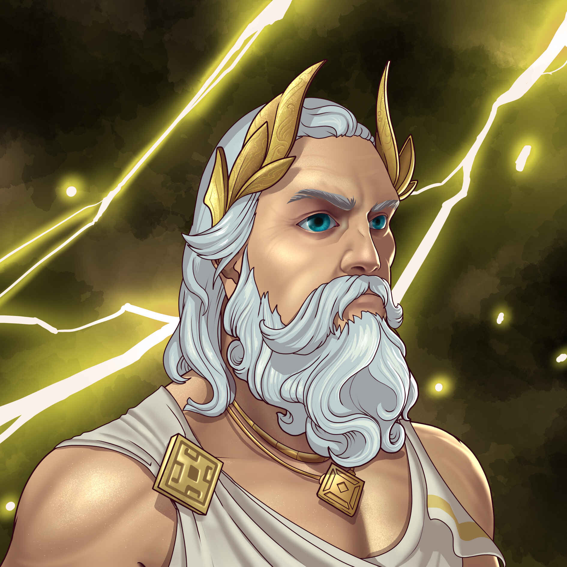 ArtStation - NFT collection-Greek God- for EvilEye project