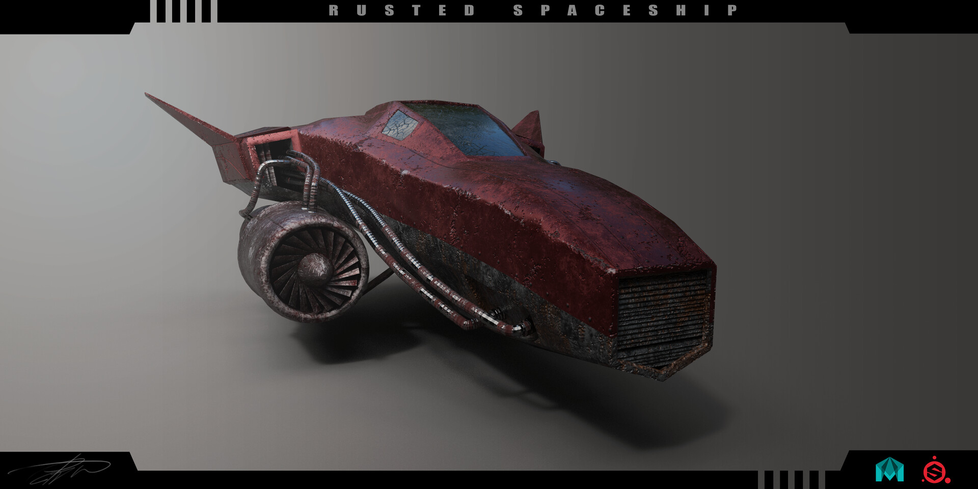 ArtStation - Rusted Spaceship