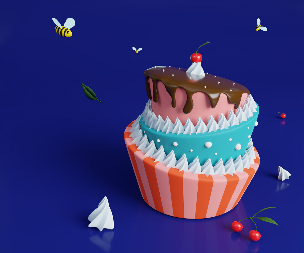 ArtStation - Cake modeling