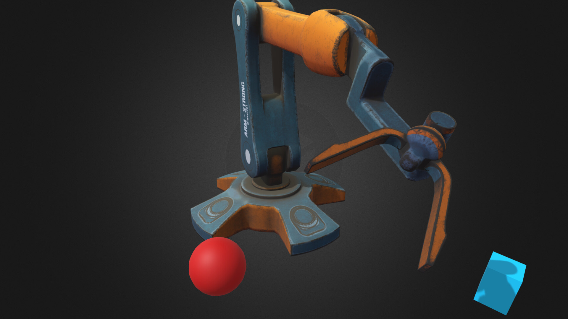 ArtStation - Robot Arm, Ball and Box