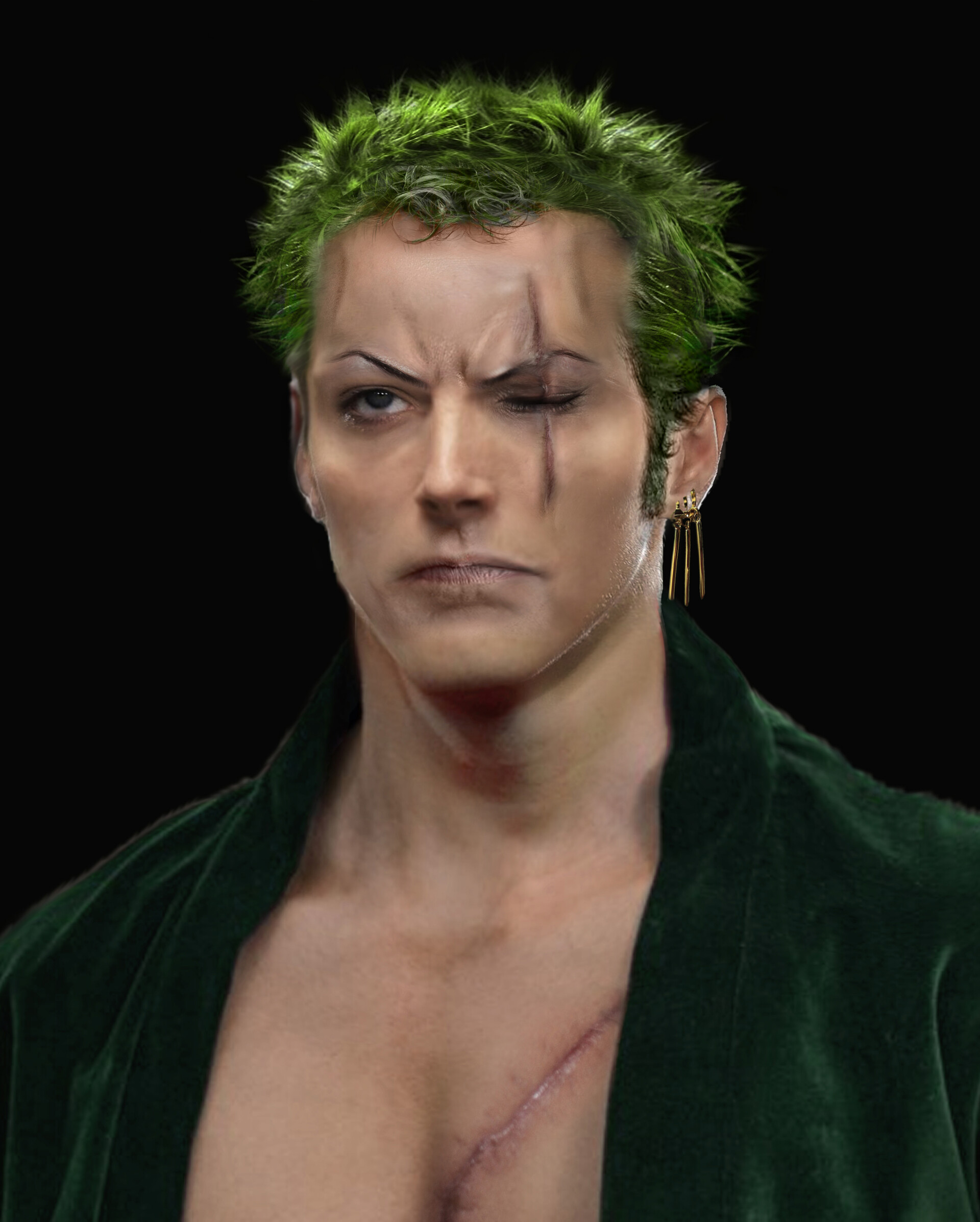 ArtStation - Roronoa Zoro realistic portrait