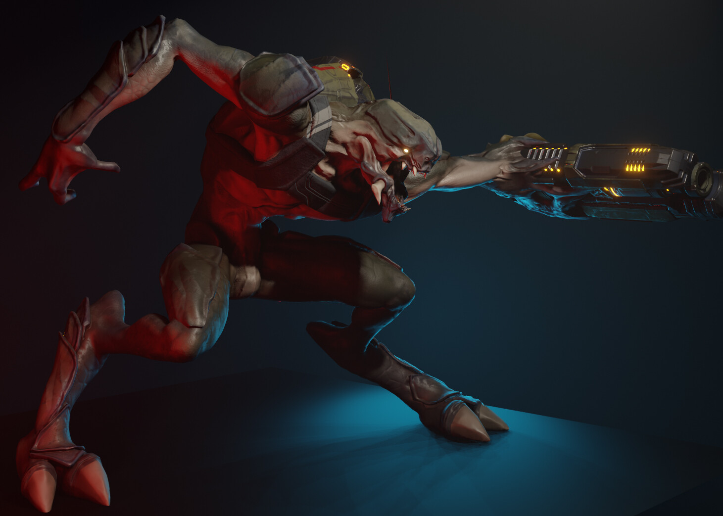 ArtStation - Alien with Gun