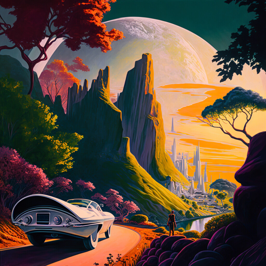 ArtStation - Retrofuturistic landscape art 10