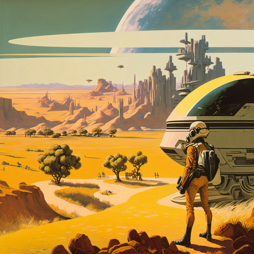 ArtStation - Retrofuturistic landscape art 12