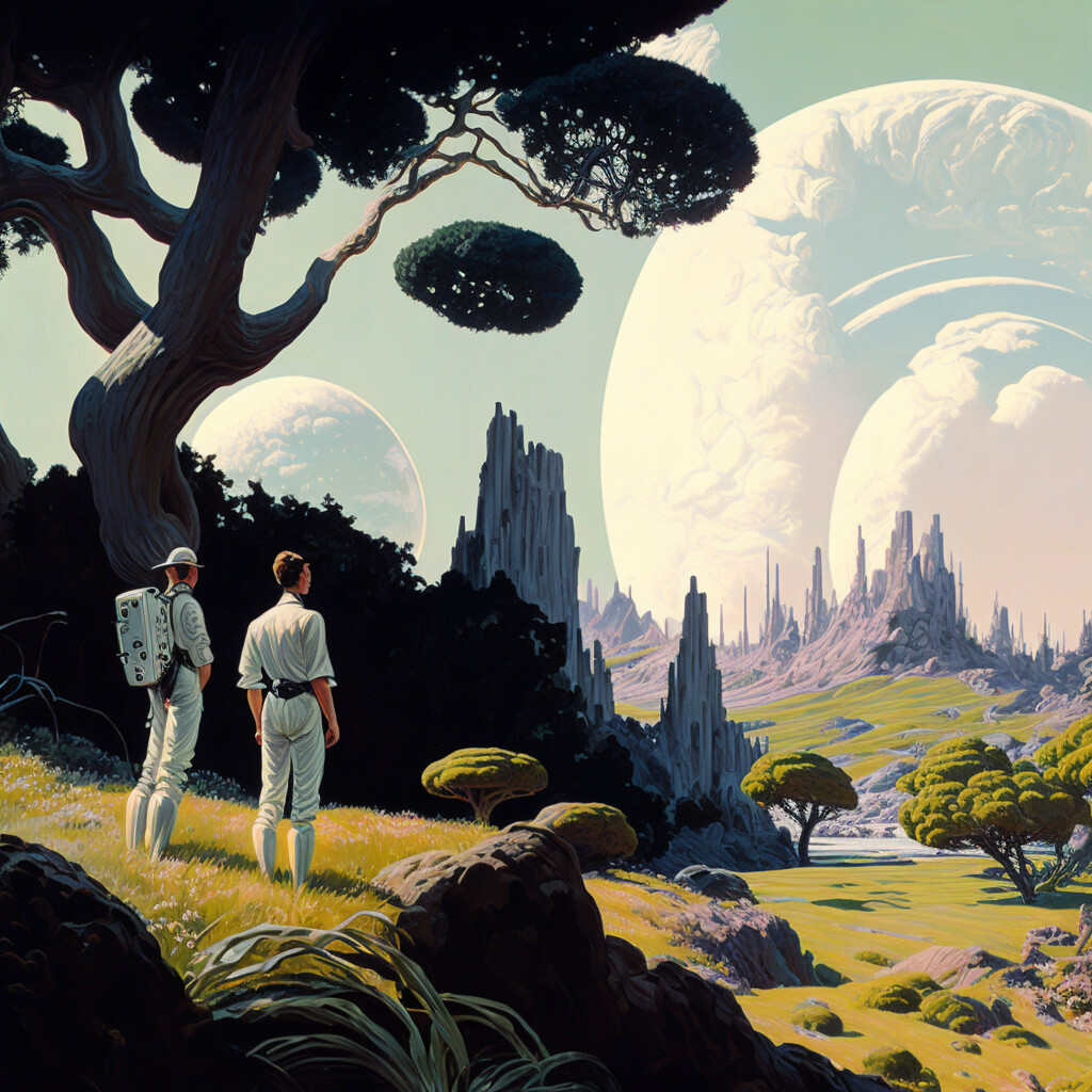 ArtStation - Retrofuturistic landscape art 24