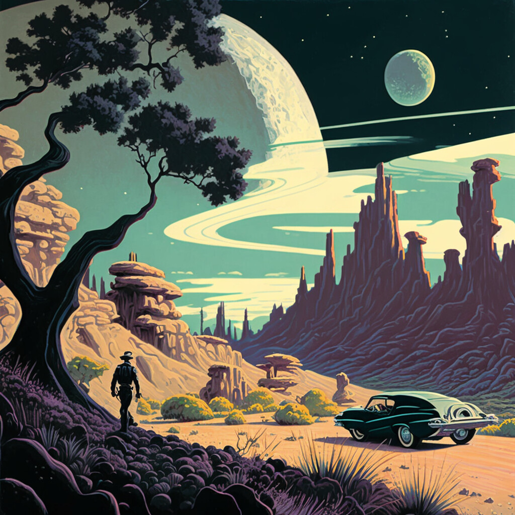 ArtStation - Retrofuturistic landscape art 27