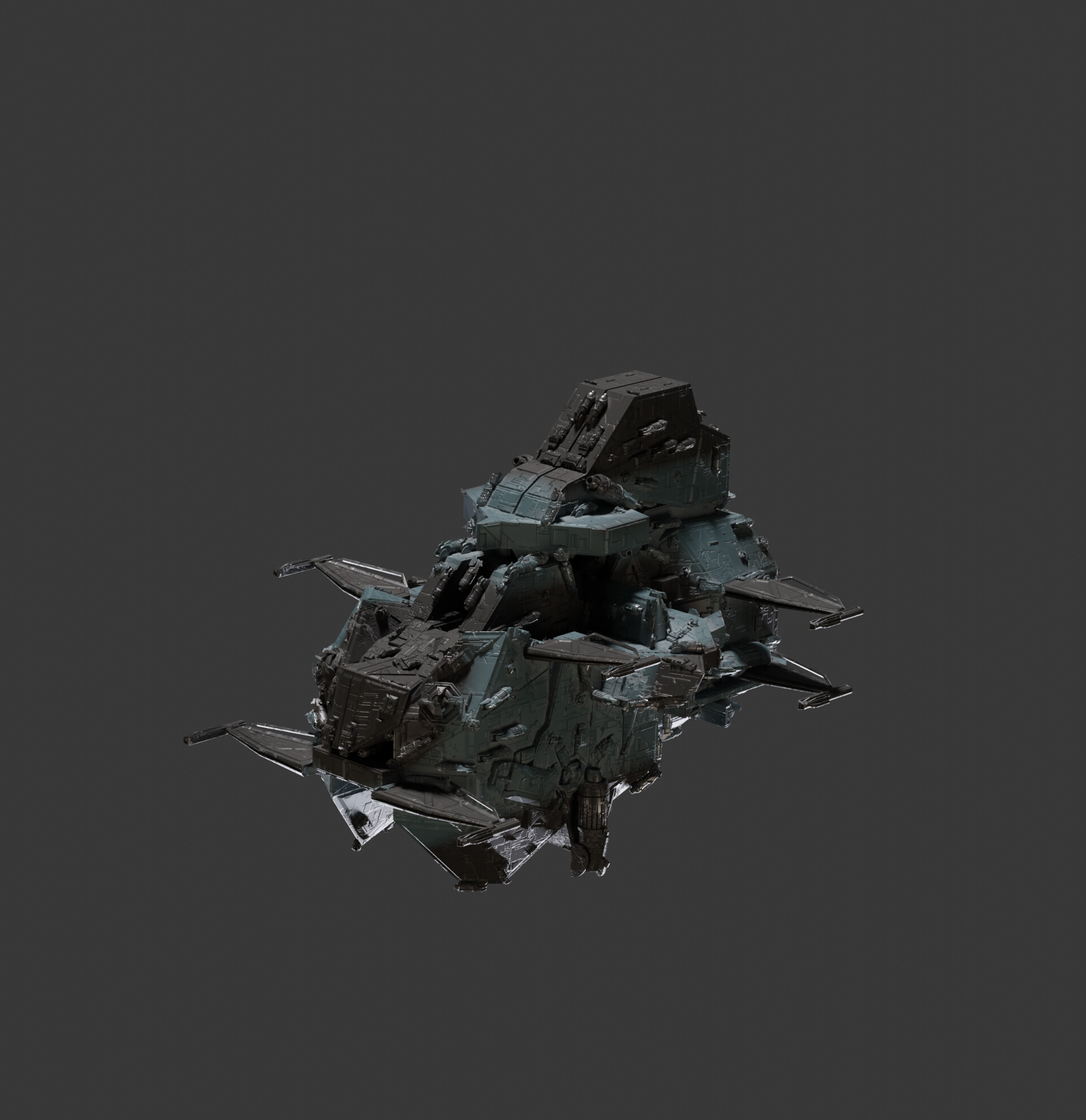 Lars - Spaceship Generator in Blender Geometry Nodes