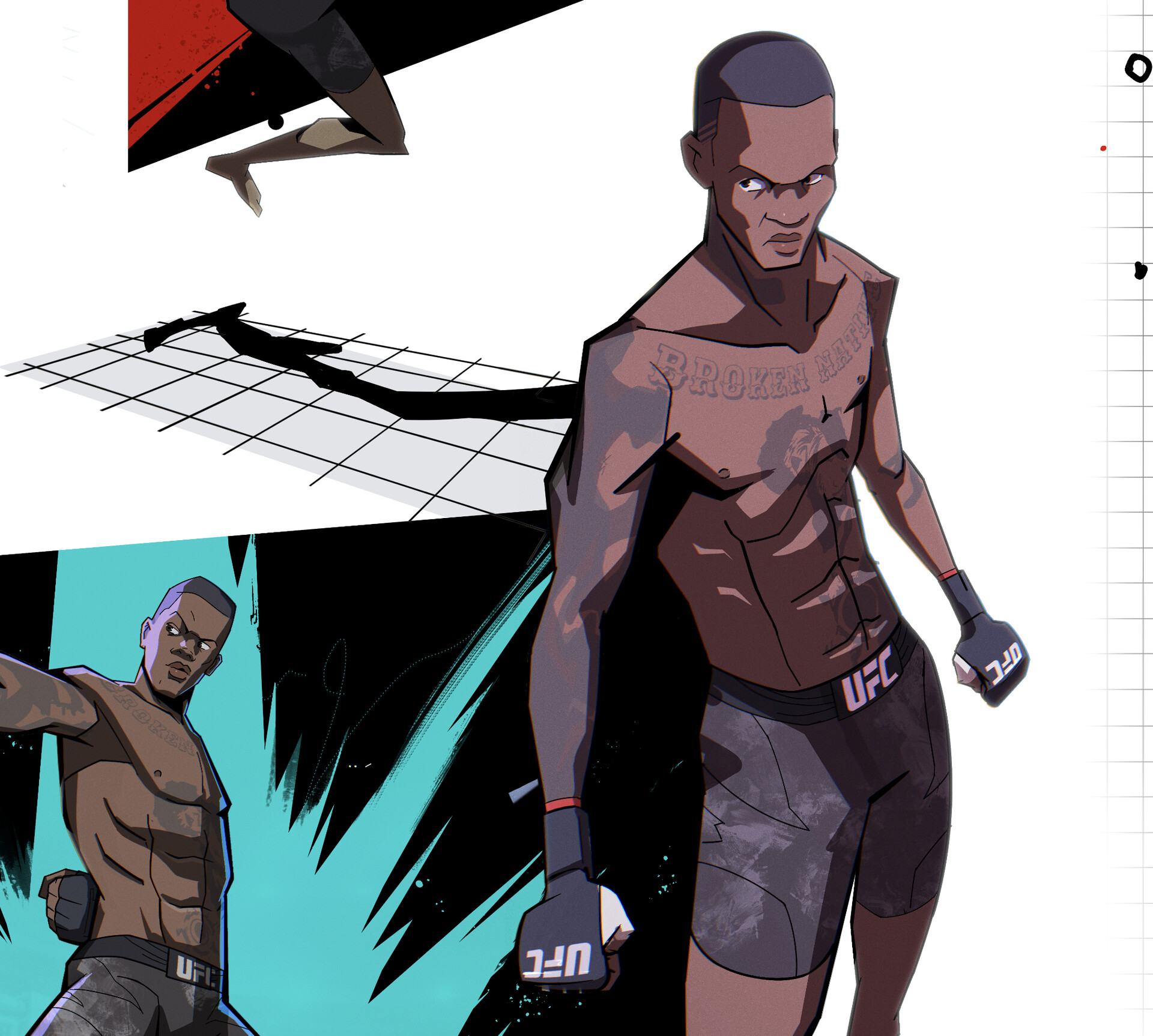 Samad Rizvi - Izzy the Stylebender poses.