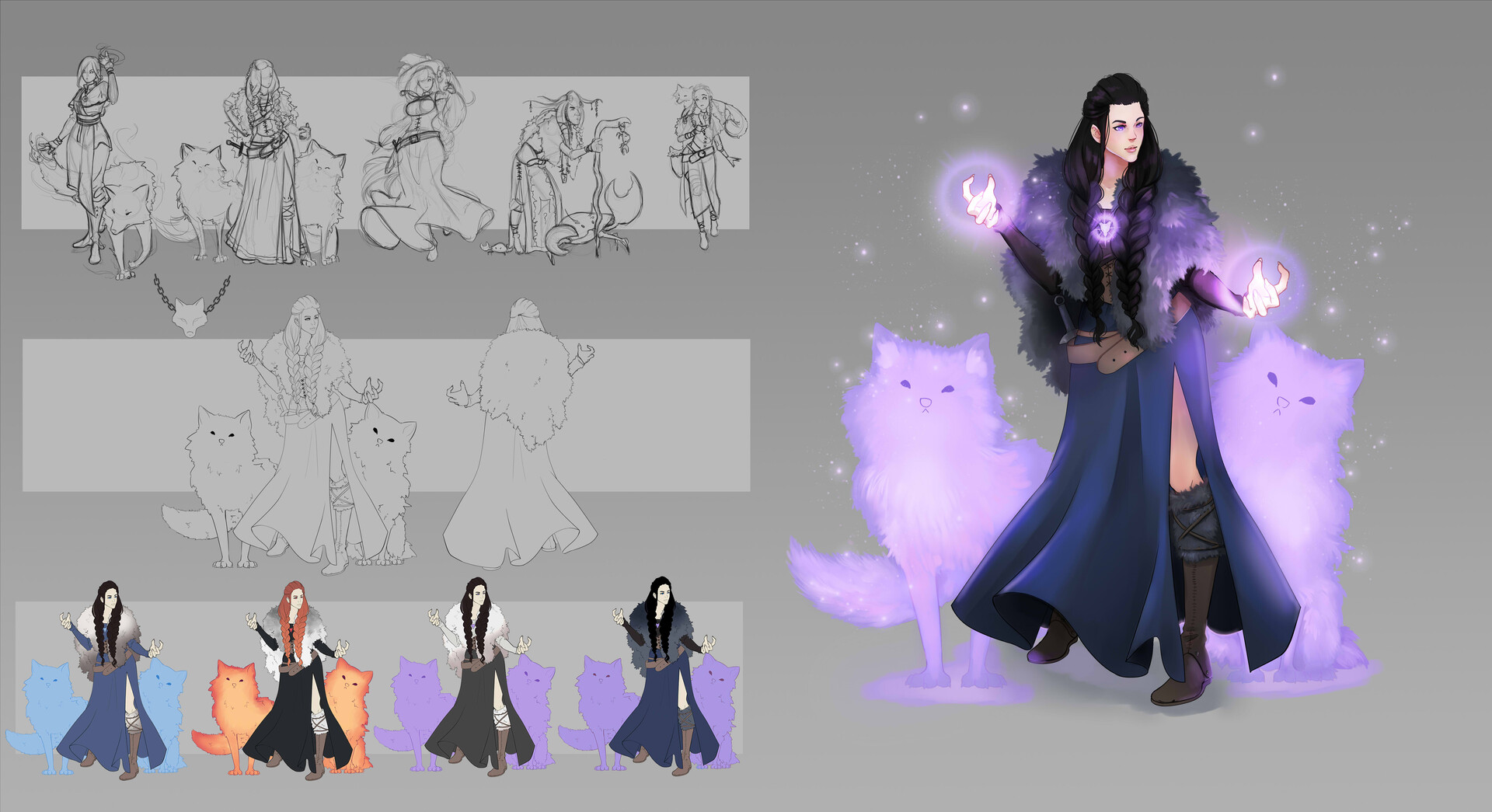 ArtStation - Wolf mage