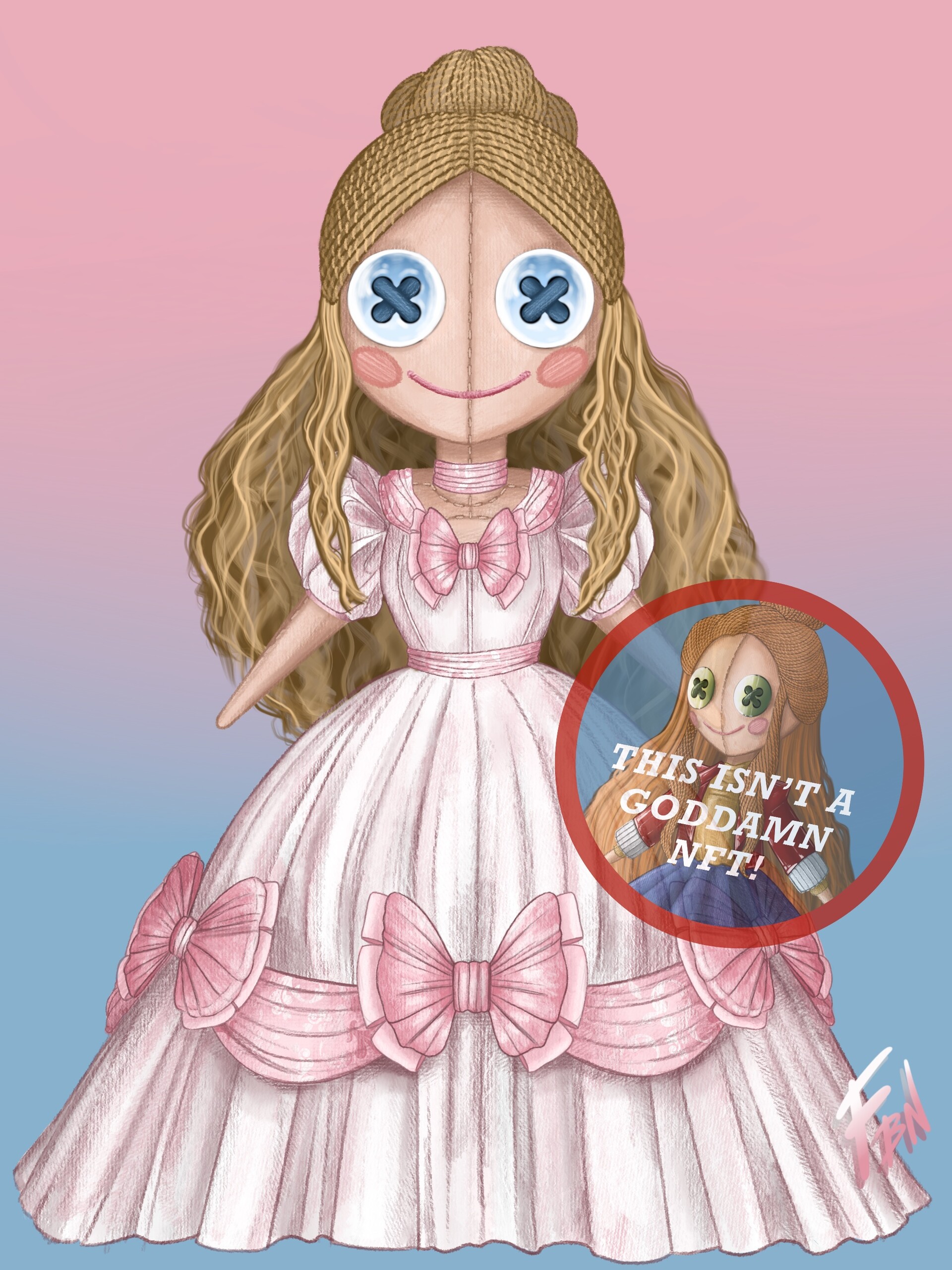 ArtStation - Pink Inspired Cinderella - Rag doll