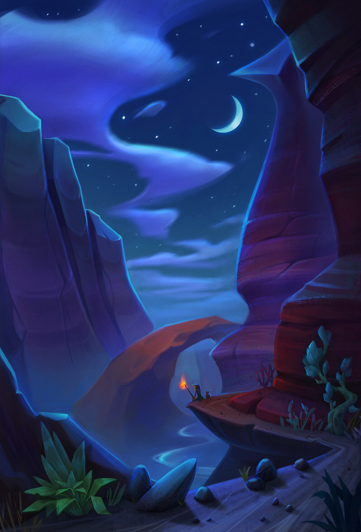 ArtStation - Moon landscape