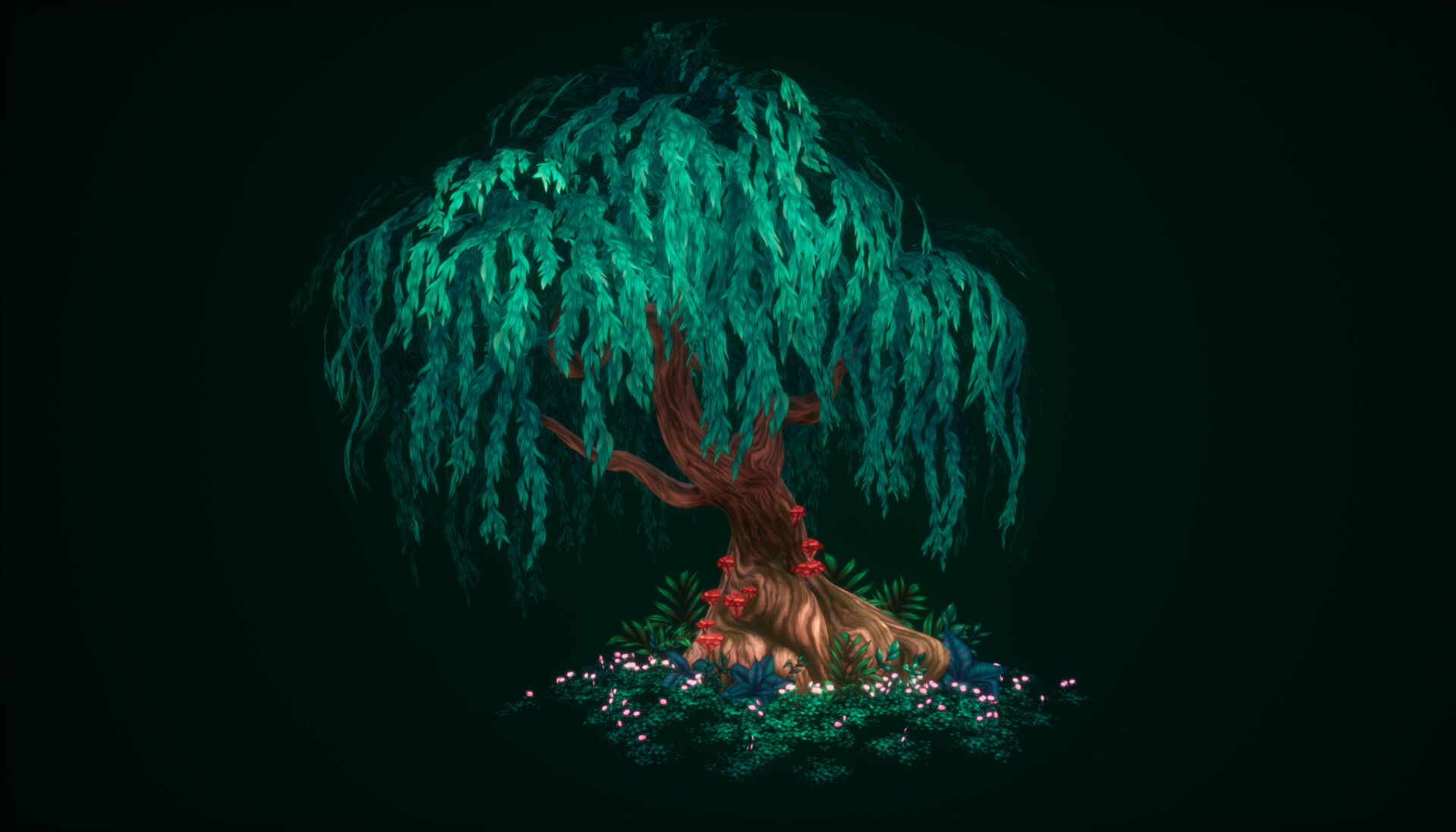 ArtStation - Willow Tree