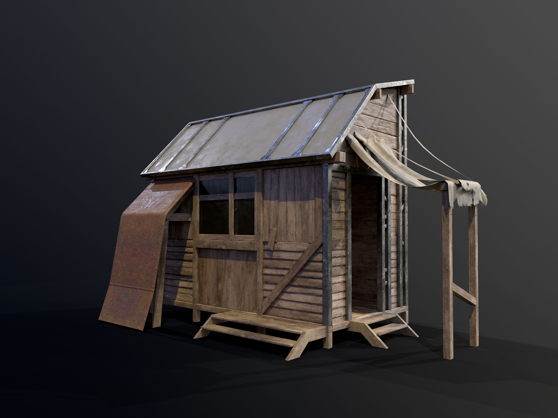 ArtStation - Outbuilding game-ready asset