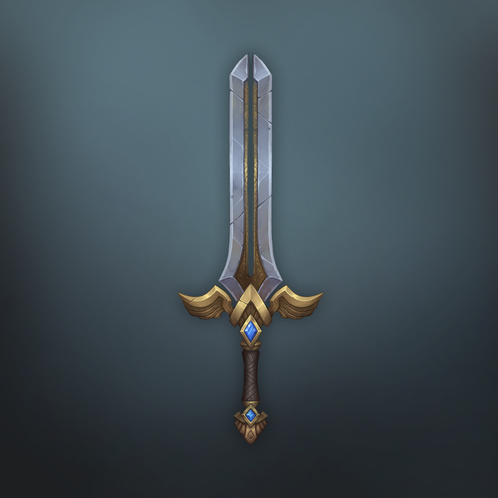 Jessie De Jong - Hand Painted Stylized Sword