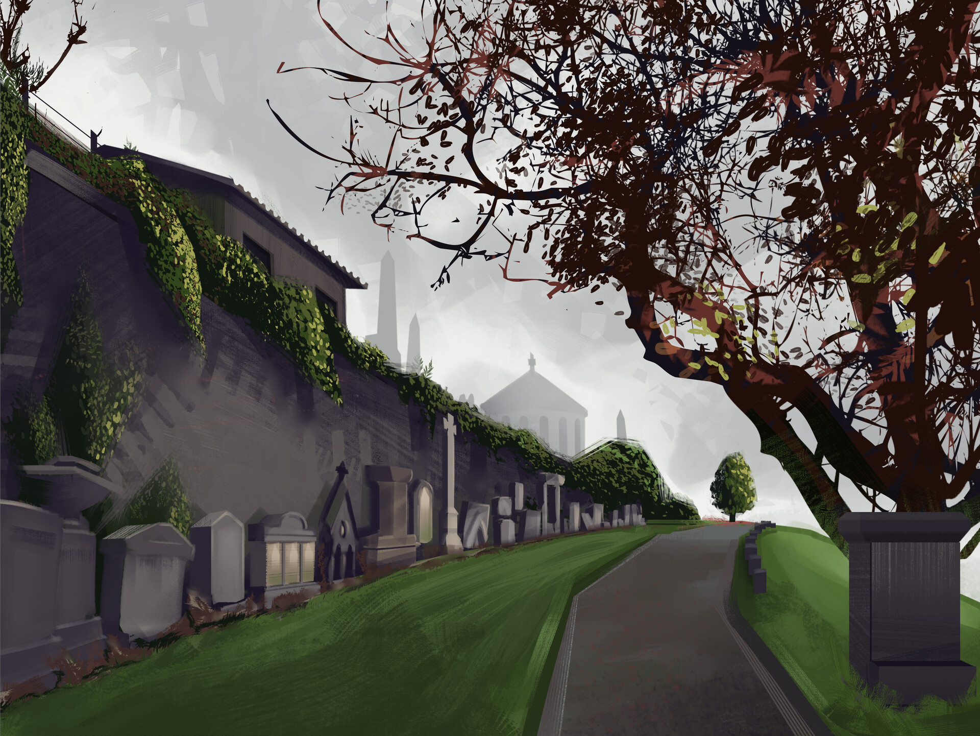 ArtStation - Winter in the Necropolis
